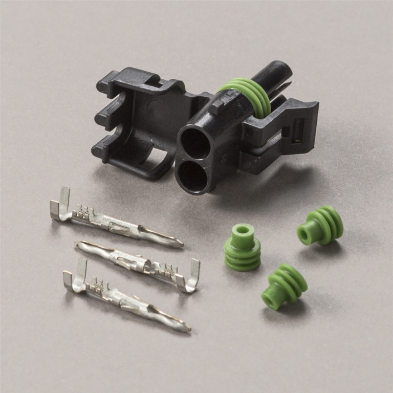 2-pin Male Weatherpack Connector | Performance Electronics
